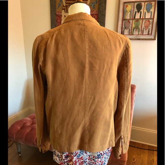 J. Crew | Jackets & Coats | J Crew Linen Cargo Jacket | Poshmark